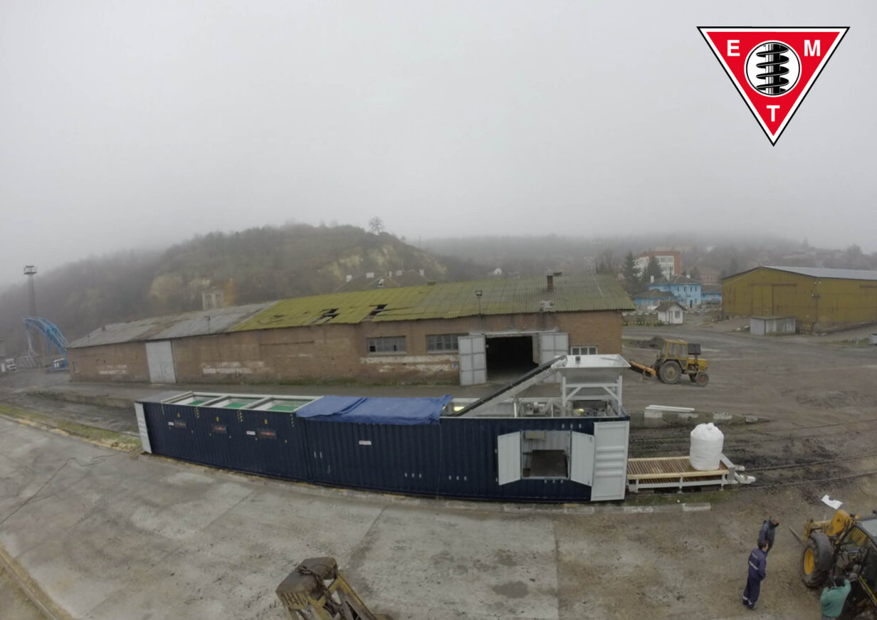 Portable Big Bag Filling Machine in a 40 ft/12m Container