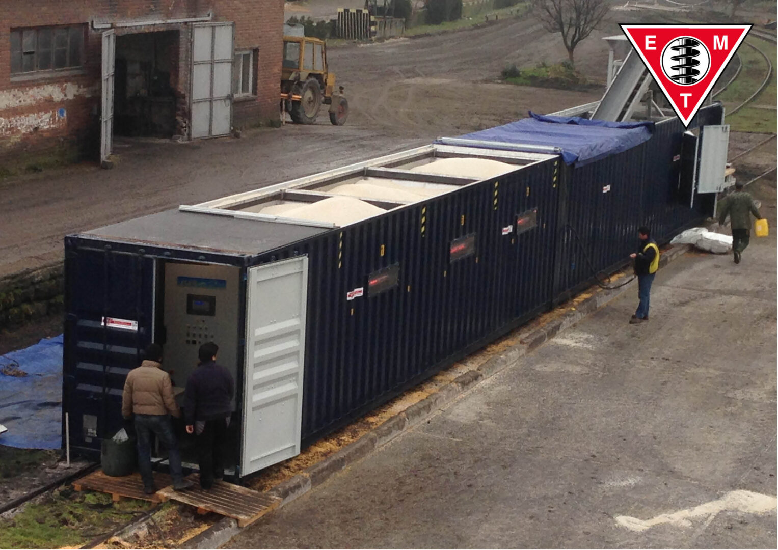 Portable Big Bag Filling Machine in a 40 ft/12m Container